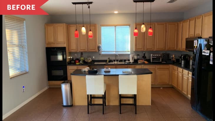 Modern Blue and Gray Kitchen Redo - Before and After Photos | Apartment ...