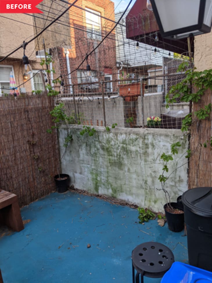 DIY Black and White Patio Redo Idea - Before and After Photos ...