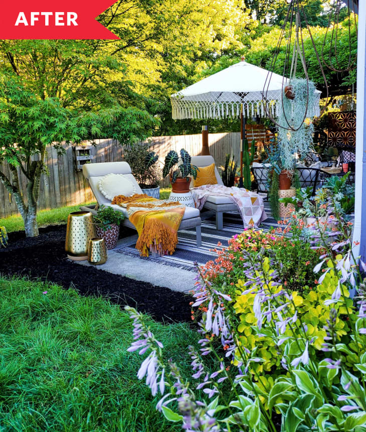 Patio With Rotten Deck Gets Tropical Redo - Before and After Photos ...