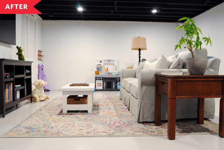 Dingy Basement Becomes a Gym and Playroom - Before and After Photos ...