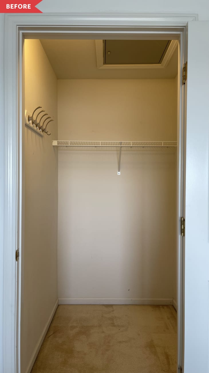 Before and After: A $350 Redo Turns an Empty Closet into a Personality ...