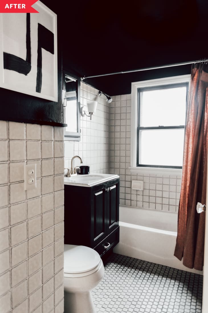 Vintage Black Bathroom Redo - Before and After Photos | Apartment Therapy
