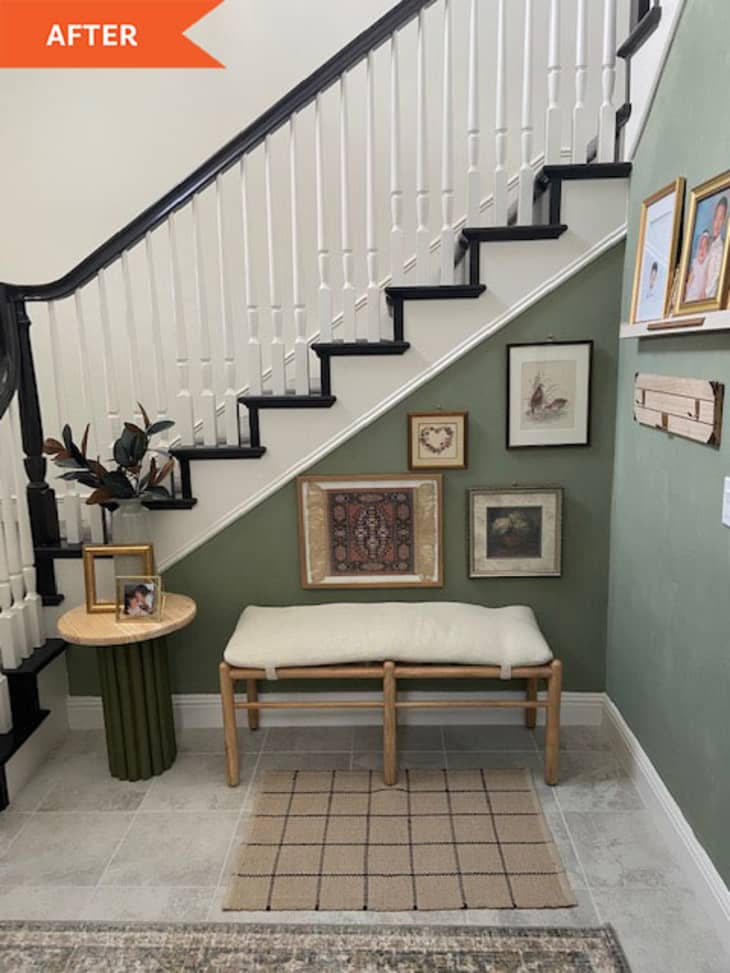 Entryway Revamp with Green Paint - Before and After Photos | Apartment ...