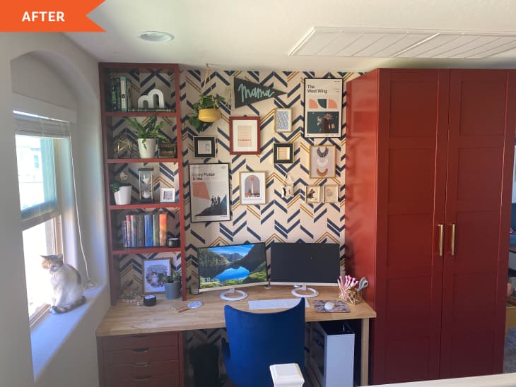 $700 IKEA PAX Built-in Desk Hack - Before and After Photos | Apartment ...
