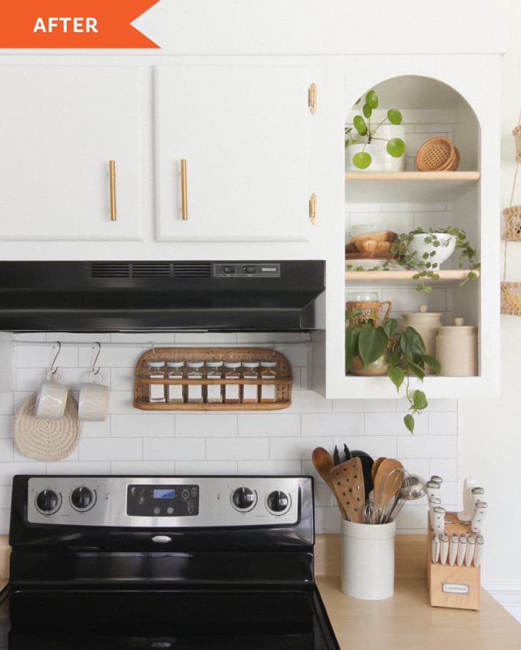 Renter-Friendly White Kitchen Redo for $180 - Before and After Photos ...
