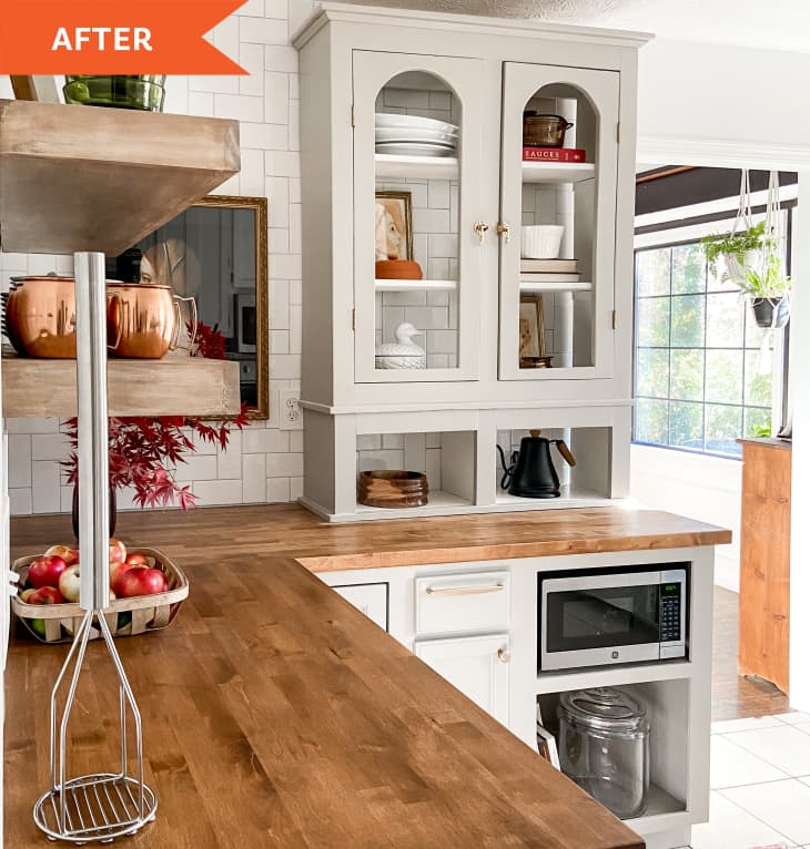 This Empty Kitchen Corner Gets Made into a Stylish Prep Space for ...