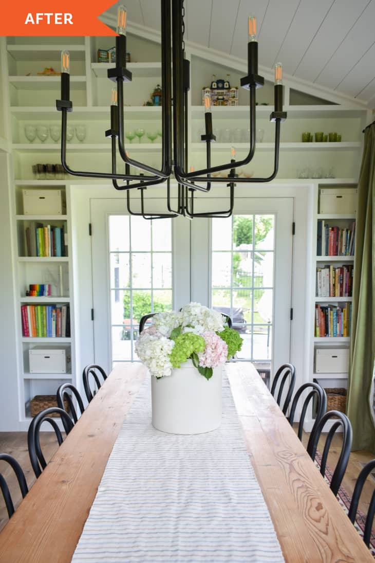 DIY-Filled Dining Room Redo with Built-Ins - Before and After Photos ...