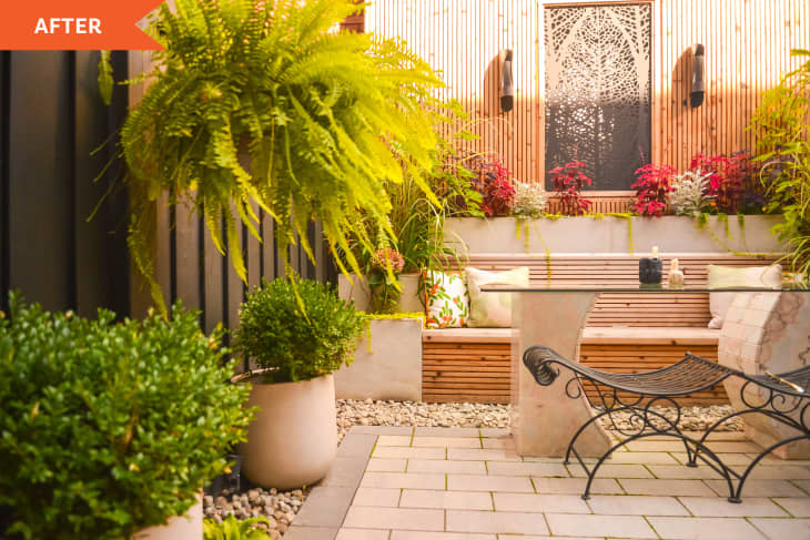 Patio Redo with Built-in Storage - Before and After Photos | Apartment ...