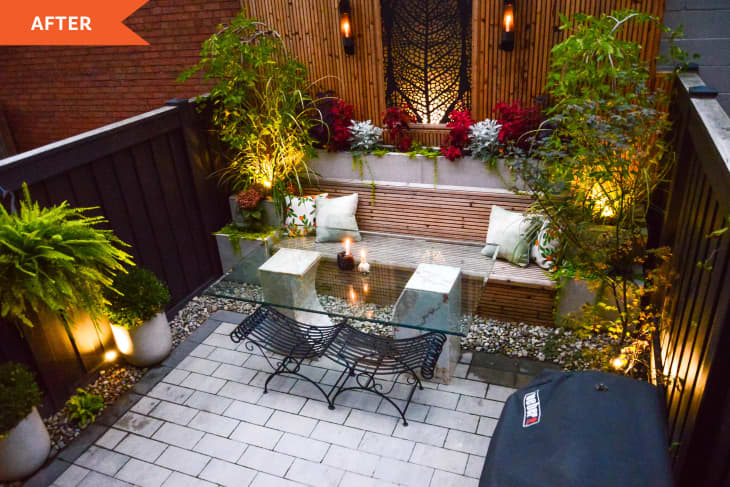 Patio Redo with Built-in Storage - Before and After Photos | Apartment ...