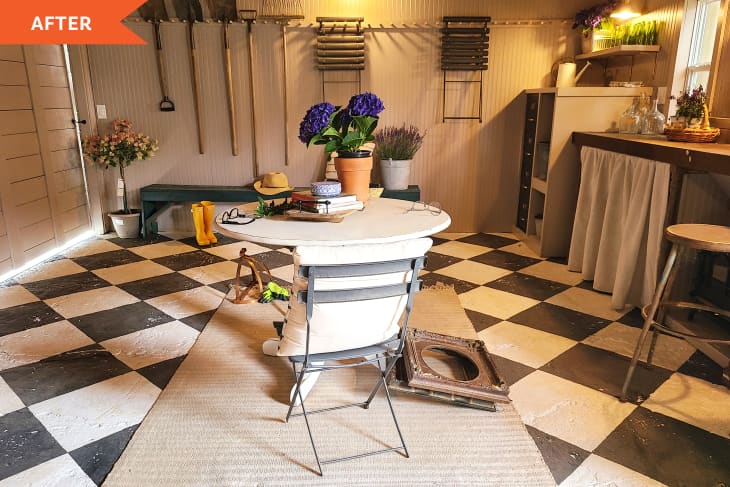 Cottagecore Garden Shed Redo - Before and After Photos | Apartment Therapy