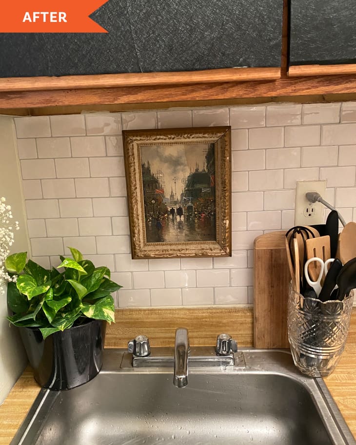 Renter-Friendly Tiny Kitchen Redo for $200 - Before and After Photos ...