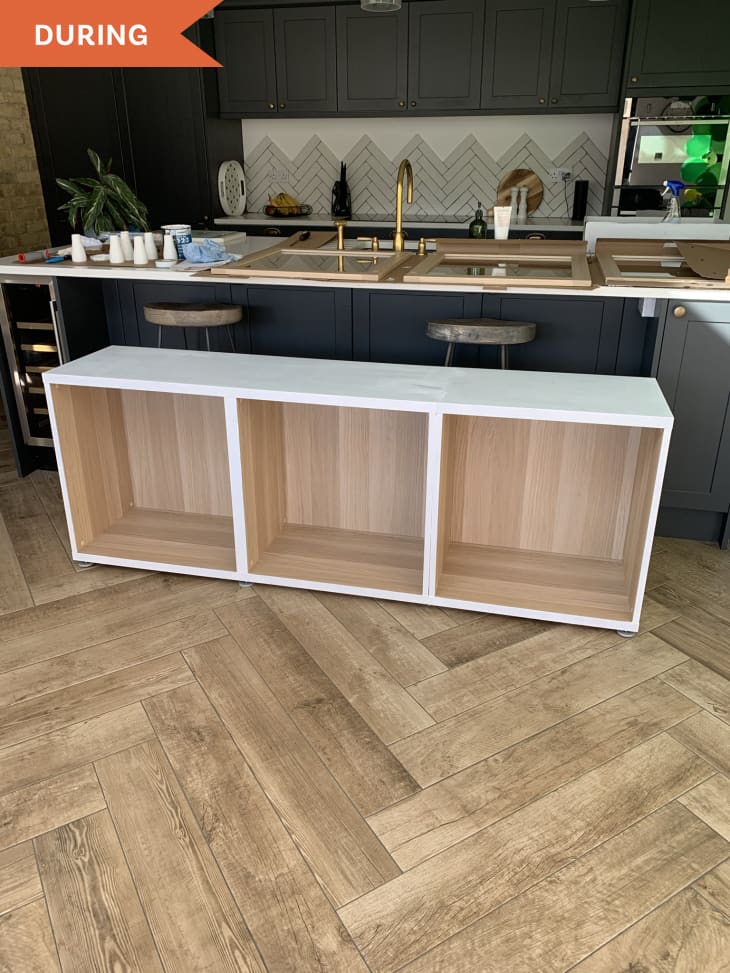 Luxe IKEA BESTÅ Redo with Fluted Glass - Before and After Photos ...