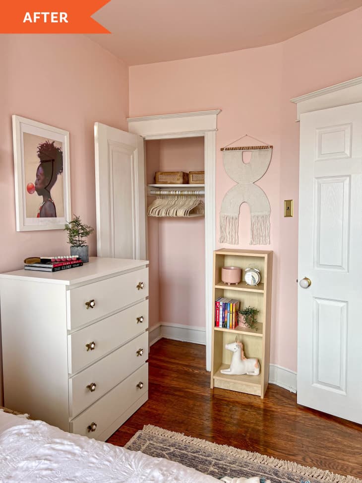 Pink DIY Girls' Bedroom Transformation for $2,500 - Before and After ...
