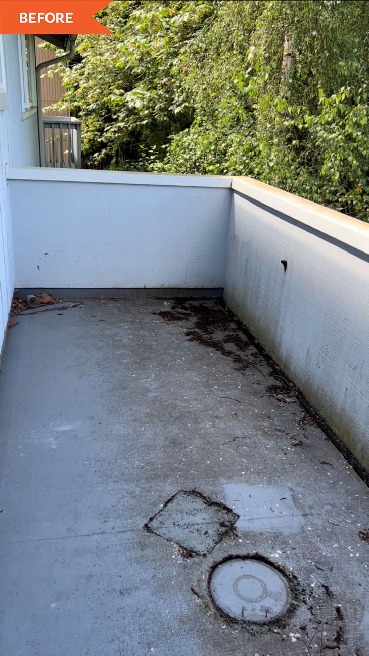 Colorful Balcony Redo for $500 - Before and After Photos | Apartment ...