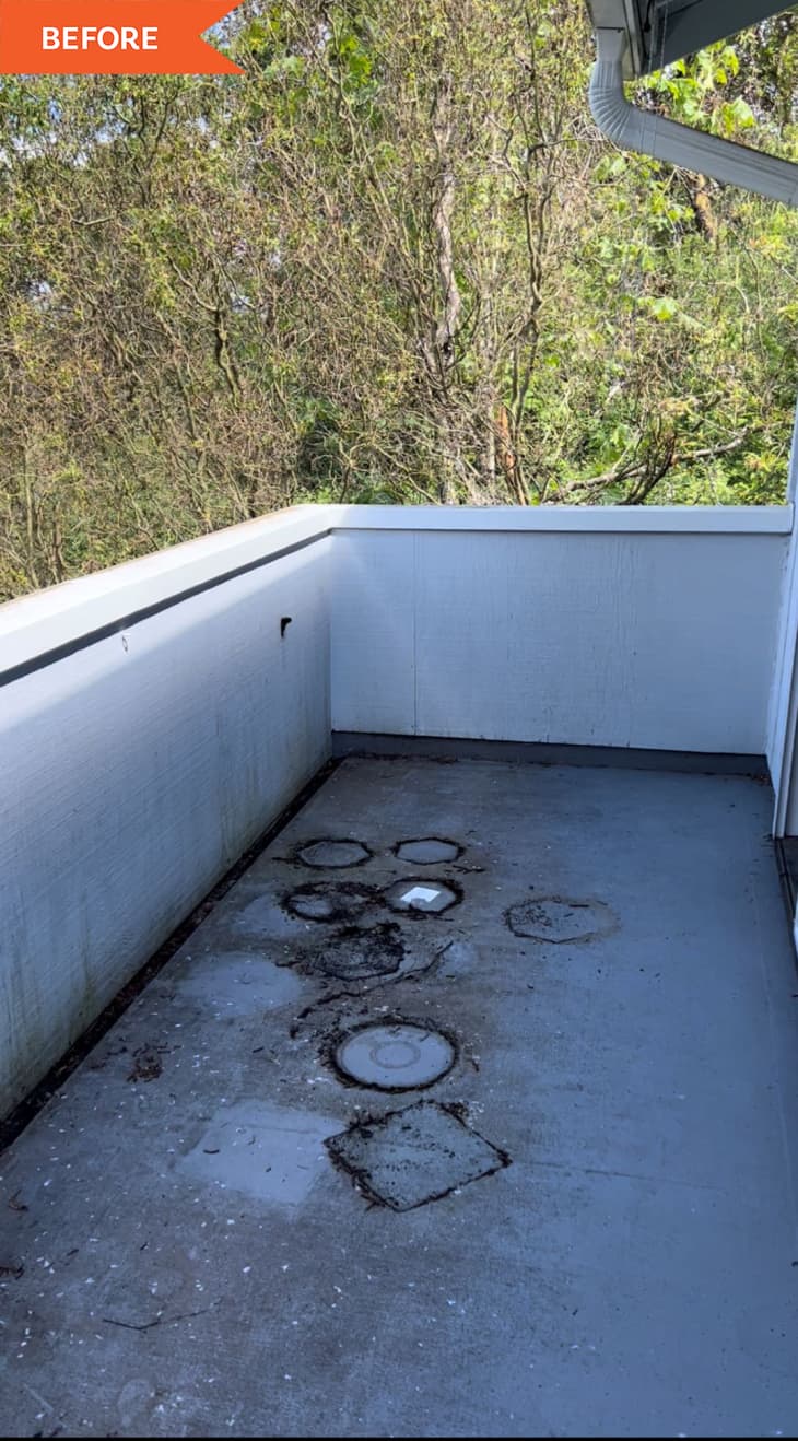 Colorful Balcony Redo for $500 - Before and After Photos | Apartment ...