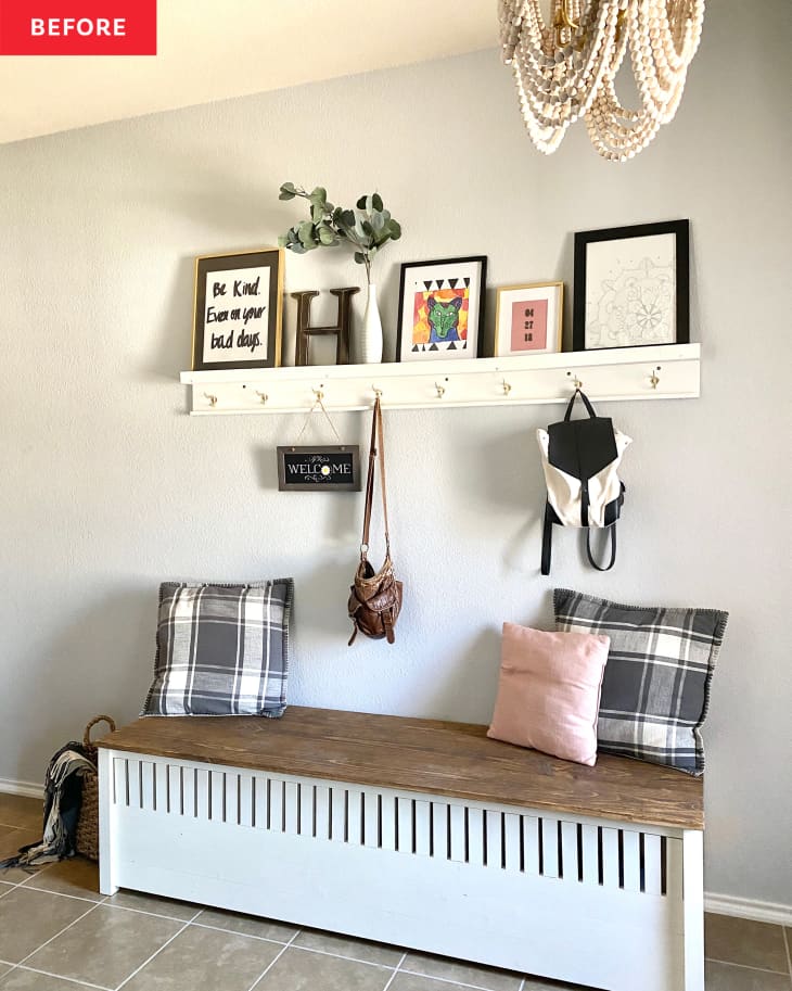 $1600 Custom Built-Ins for Entryway - Before and After Photos ...