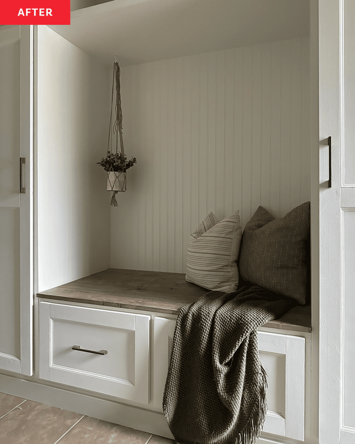 $1600 Custom Built-Ins for Entryway - Before and After Photos ...