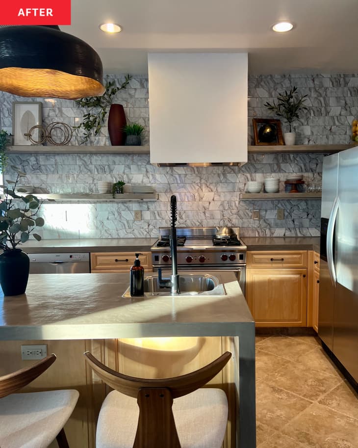 A Dated 2000s Gets a Scandi-Industrial Makeover for $2,000 | Apartment ...