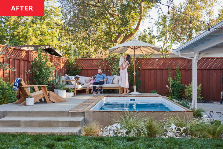 Backyard Redo with Plunge Pool - Before and After Photos | Apartment ...