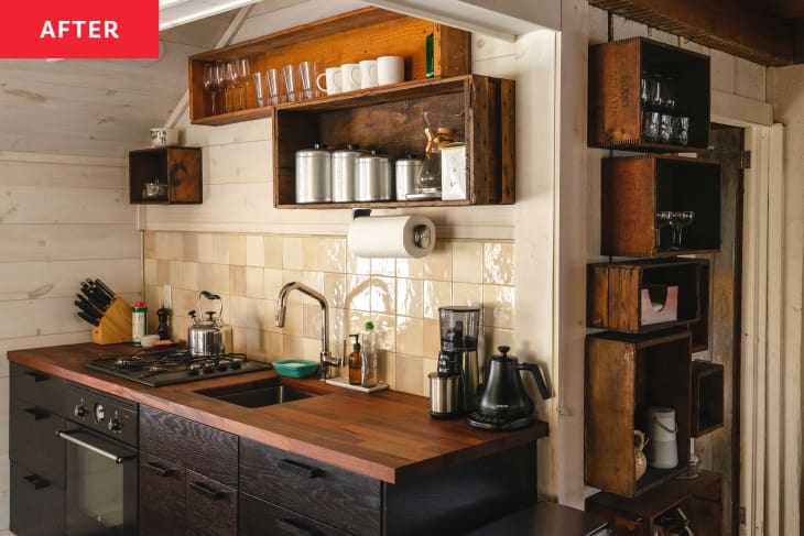 A Small Kitchen's Rustic Redo - Before and After Photos | Apartment Therapy