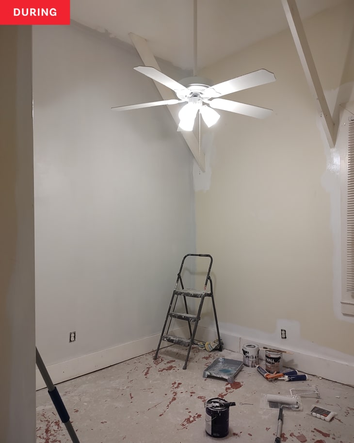 Approximately $1000 Bedroom Redo with Stencil Project - Before and ...