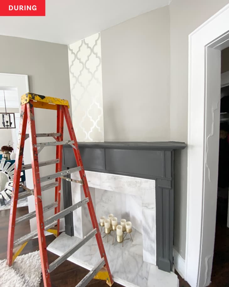 How I Gave My Non-Working Fireplace a Glamorous Makeover For Less ...