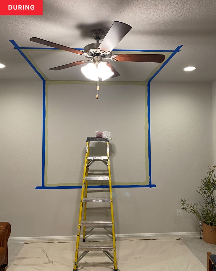 Modern Twist on Rectangle Accent Wall - Before and After Photos ...