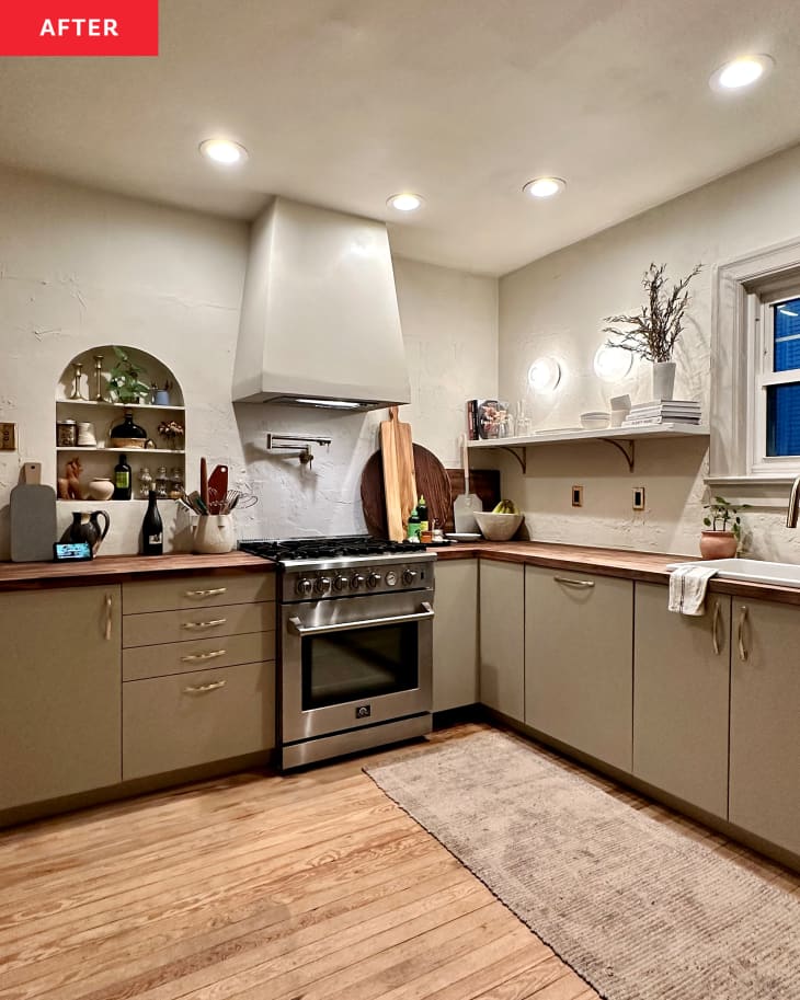 1990s Kitchen Redo with Green IKEA Cabinets - Before and After ...
