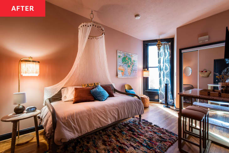 Pink Studio Apartment Redo - Before and After Photos | Apartment Therapy