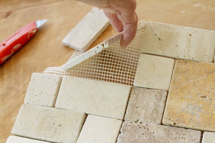 How to Make DIY Travertine Tile Coasters - Photos | Apartment Therapy