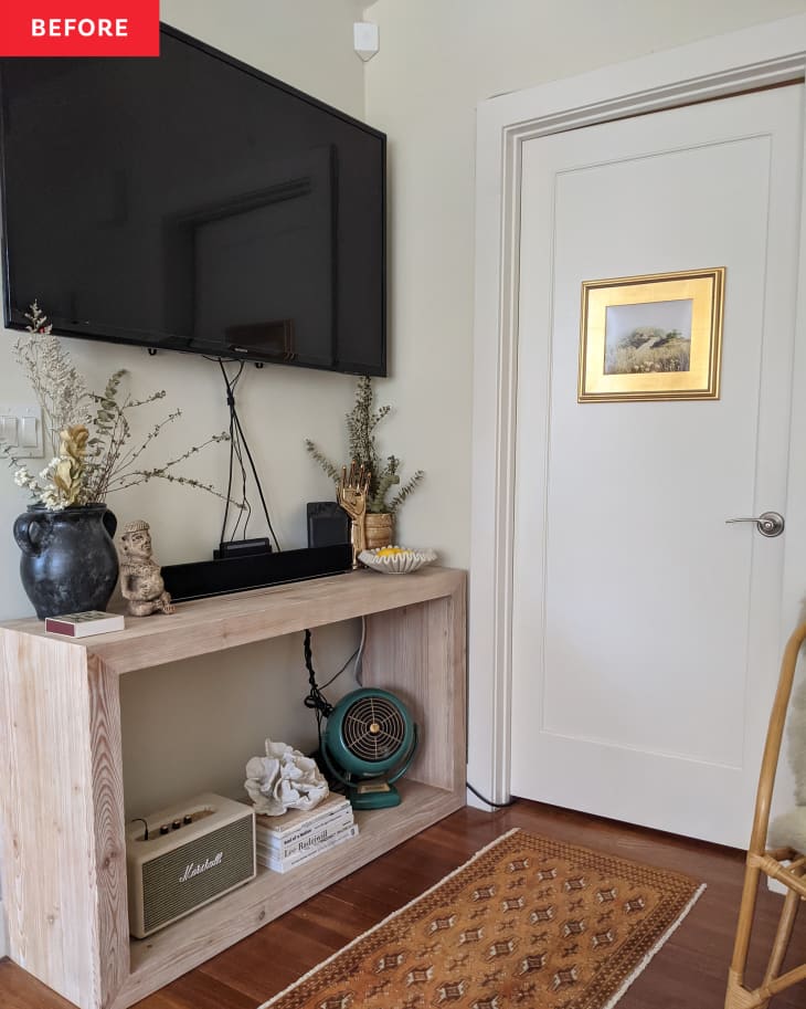 Sage Green Rental Living Room Before & After Photos | Apartment Therapy
