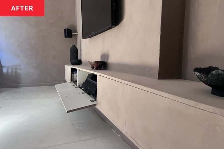 Minimalist TV Cabinet With Storage — Before & After Photos | Apartment ...