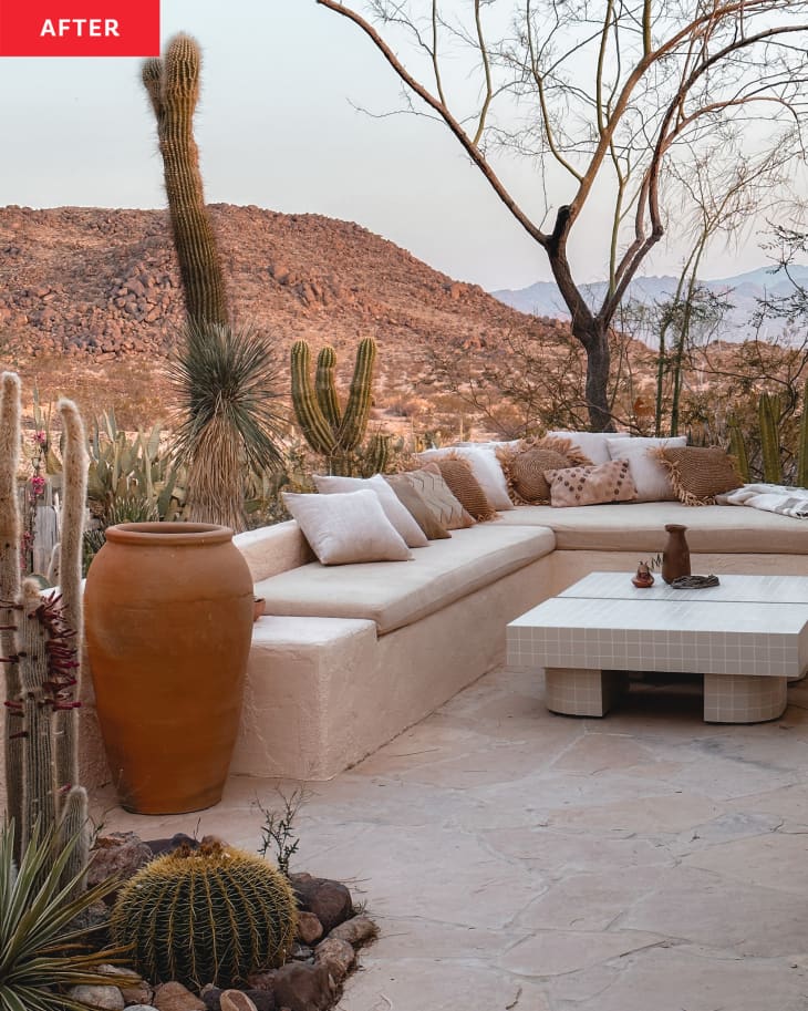 1970s-Inspired Stucco Patio Redo - Before & After Photos | Apartment ...