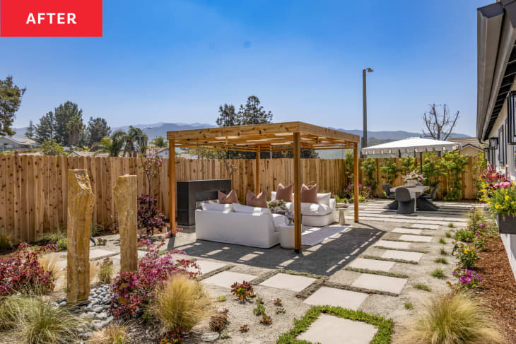Backyard Redo with Dining & Lounge Area - Before & After | Apartment ...