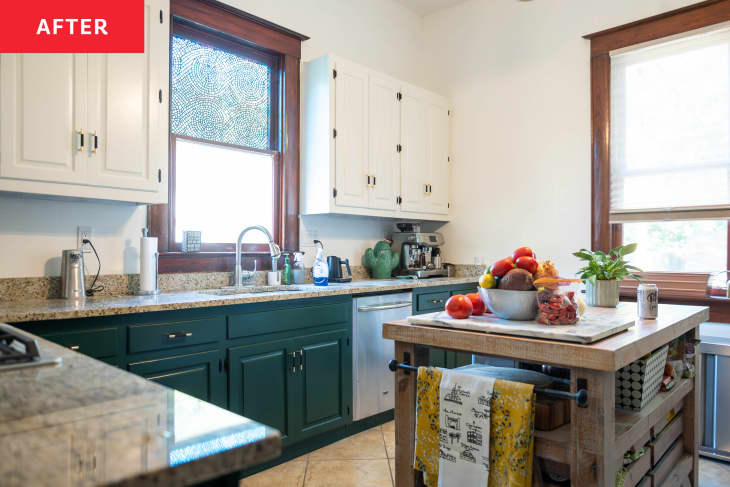 Green & White ‘80s Kitchen Makeover: Before & After Photos | Apartment ...