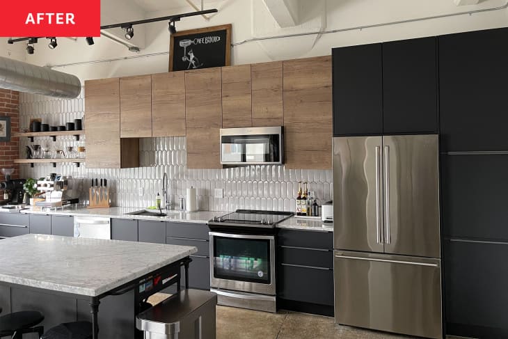 A Loft Kitchen’s Refresh Adds More Style & Cabinet Storage | Apartment ...