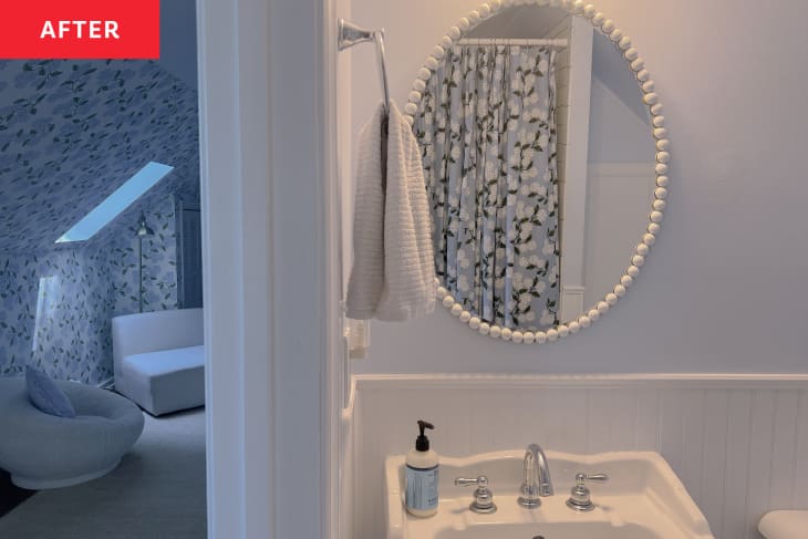 This Builder-Grade Mirror DIY Adds "Bubble" Style to My Bathroom ...