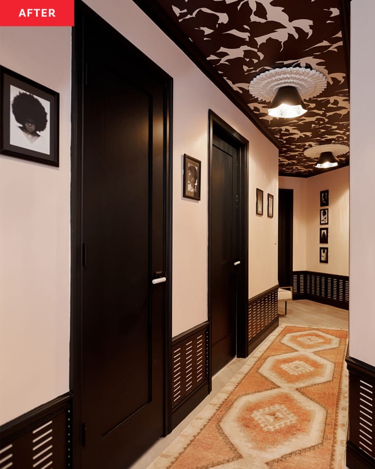 A Blank Hallway’s “Afro-Eclectic” Redo Has a Bold Ceiling | Apartment ...