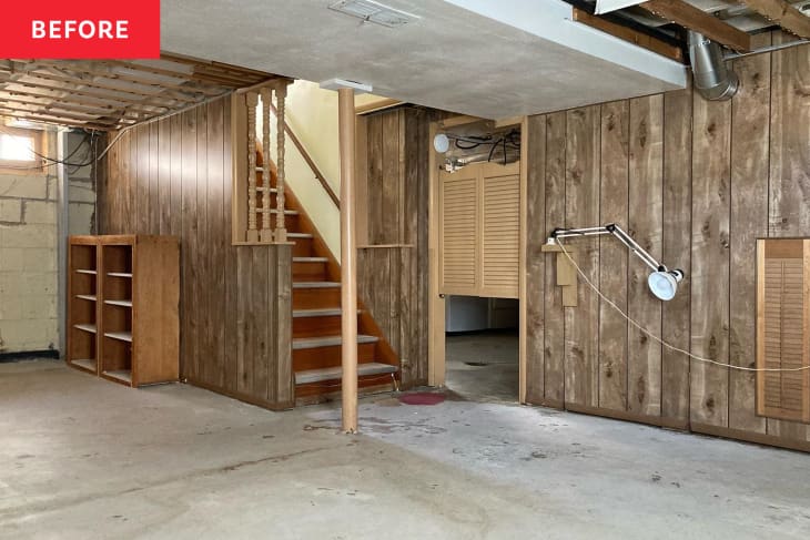 An Unused Basement Becomes a 1970s-Style Hangout for $3,000 | Apartment ...