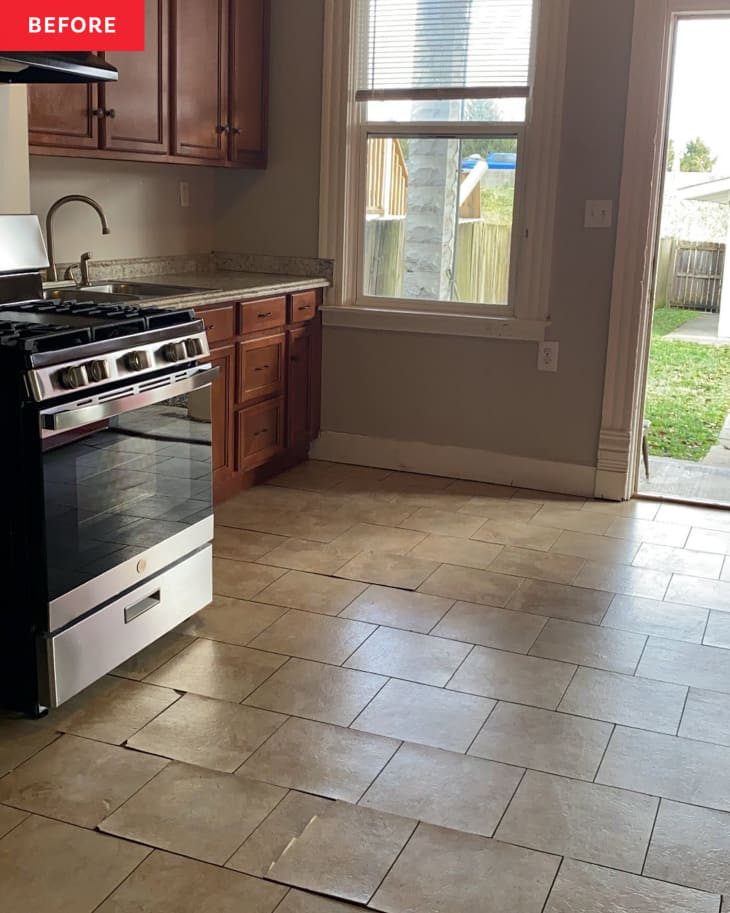 A Dated Brown Kitchen Gets “Parisian Cafe Vibes” for Cheap | The Kitchn