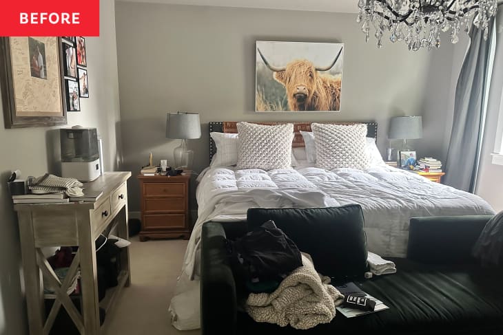 “A Mundane Gray Box” Bedroom Becomes a Blue Beauty for $950 | Apartment ...