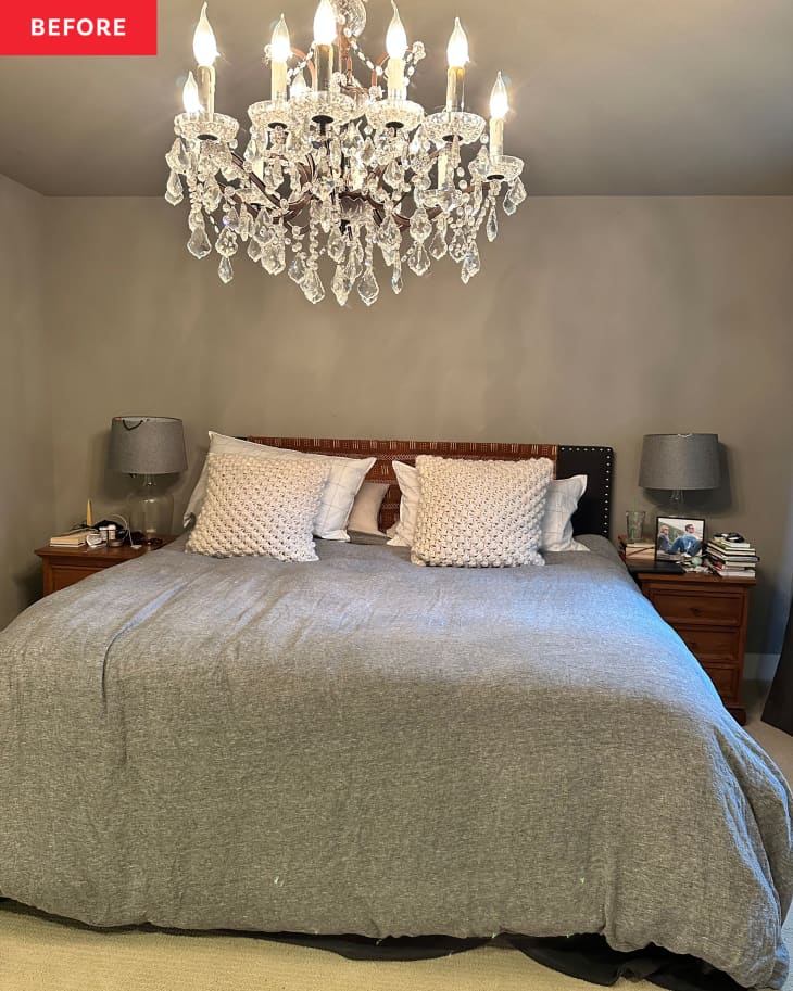 “A Mundane Gray Box” Bedroom Becomes a Blue Beauty for $950 | Apartment ...