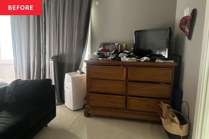 “A Mundane Gray Box” Bedroom Becomes a Blue Beauty for $950 | Apartment ...