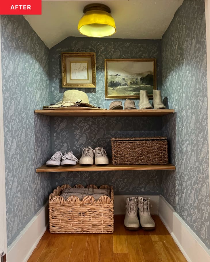 I Gave My Cluttered Closet a Dramatic Cottage-Style Makeover ...