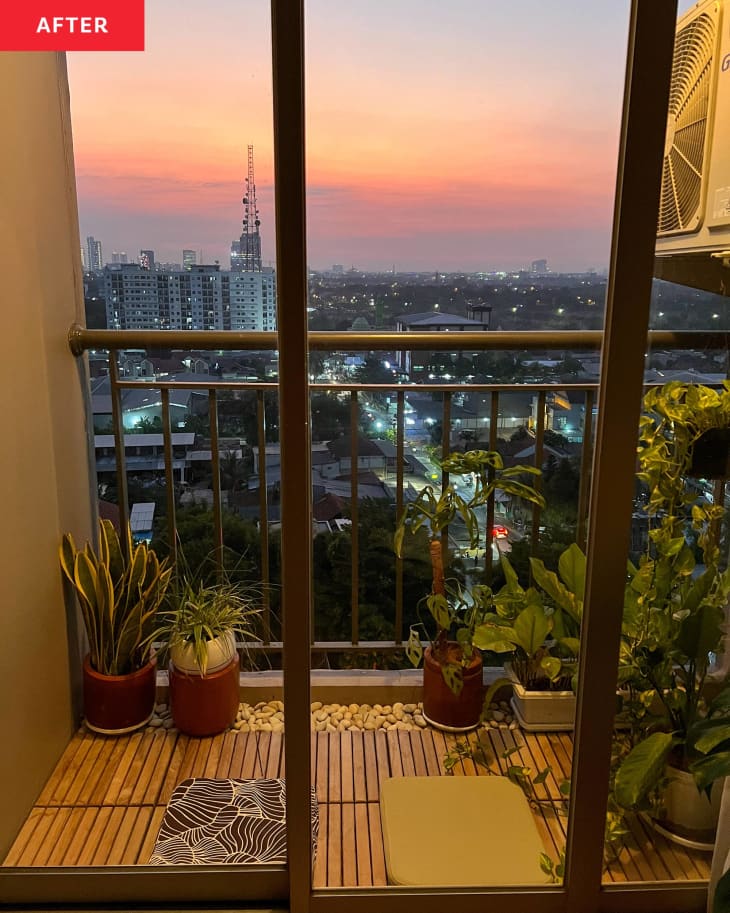 See this sparse balcony become a cozy spot for a cup of coffee thanks ...