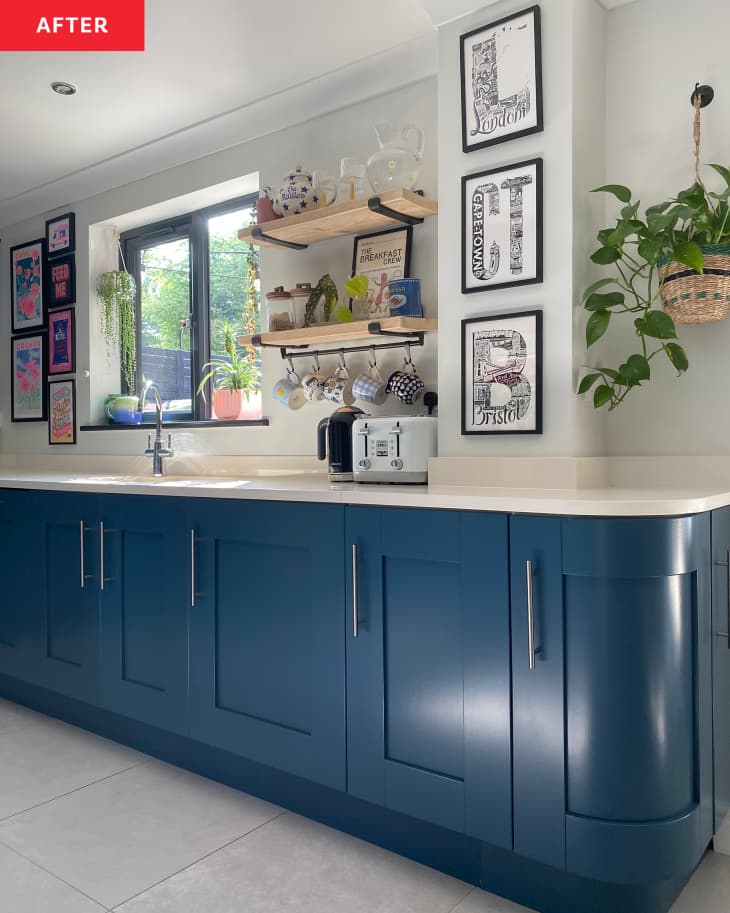 A Maximalist Kitchen Makeover Has a Clever $8 Cabinet Hack | The Kitchn