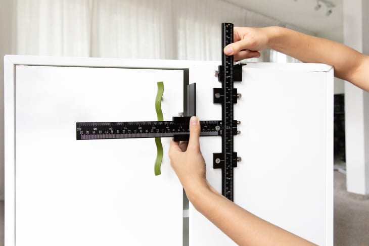 How to Use a Cabinet Hardware Jig to Redo Wood Cabinets | Apartment Therapy