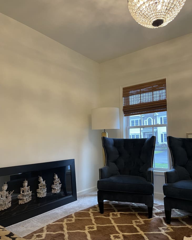 A “Bland, Boring” Room Becomes a Colorful Home Library | Apartment Therapy