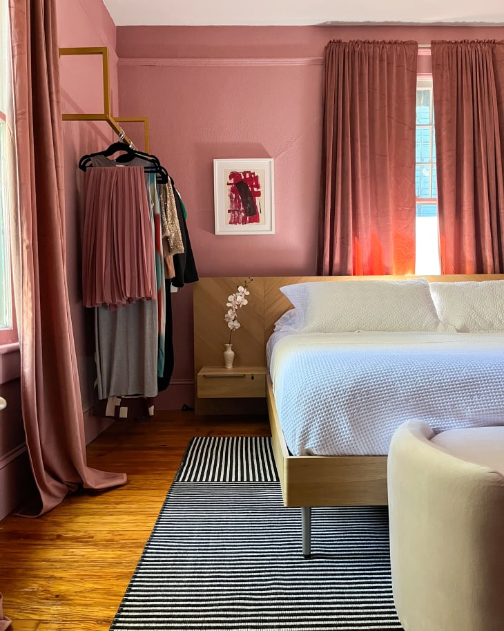 A Beige Bedroom’s Color-Drenched Makeover Cost Under $500 | Apartment ...