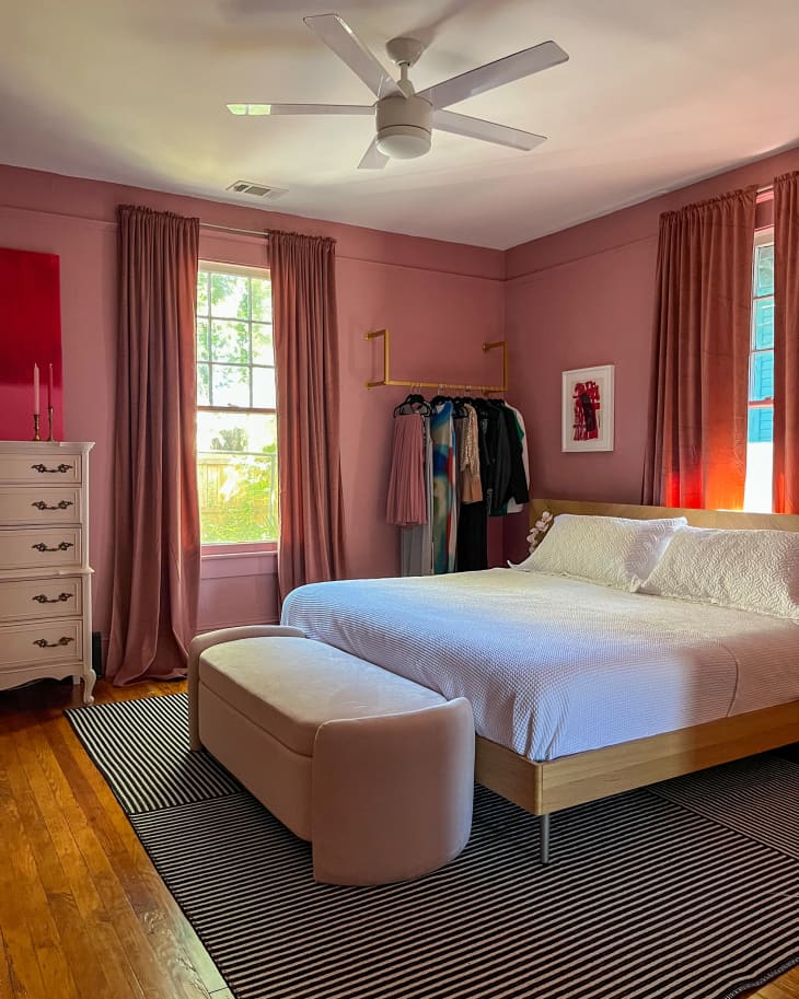 A Beige Bedroom’s Color-Drenched Makeover Cost Under $500 | Apartment ...